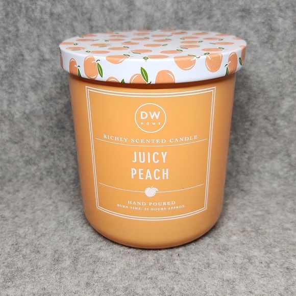 DW Home | Accents | Dw Home Juicy Peach 9oz Hand Poured 1 Wick Richly ...